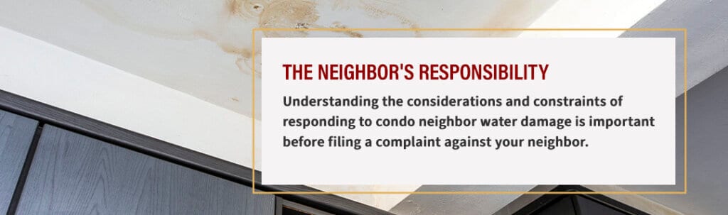 Condo Water Damage Liability Explained | Calabrese Law