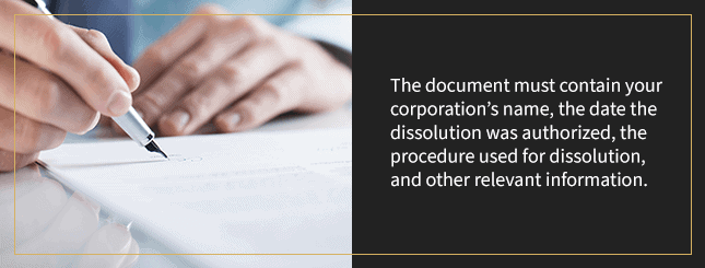Corporation Business Dissolution - Calabrese Law Associates